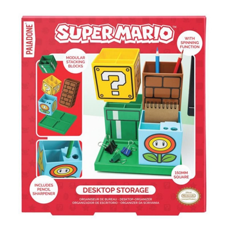 Super Mario: Display de organizador de escritório - porta Lápis