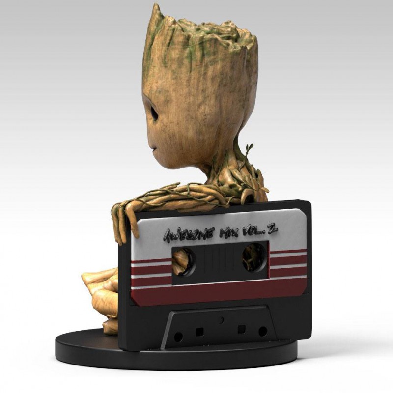 Marvel - Groot com a cassete - Mealheiro - Baby Groot Mega bank Moneybank